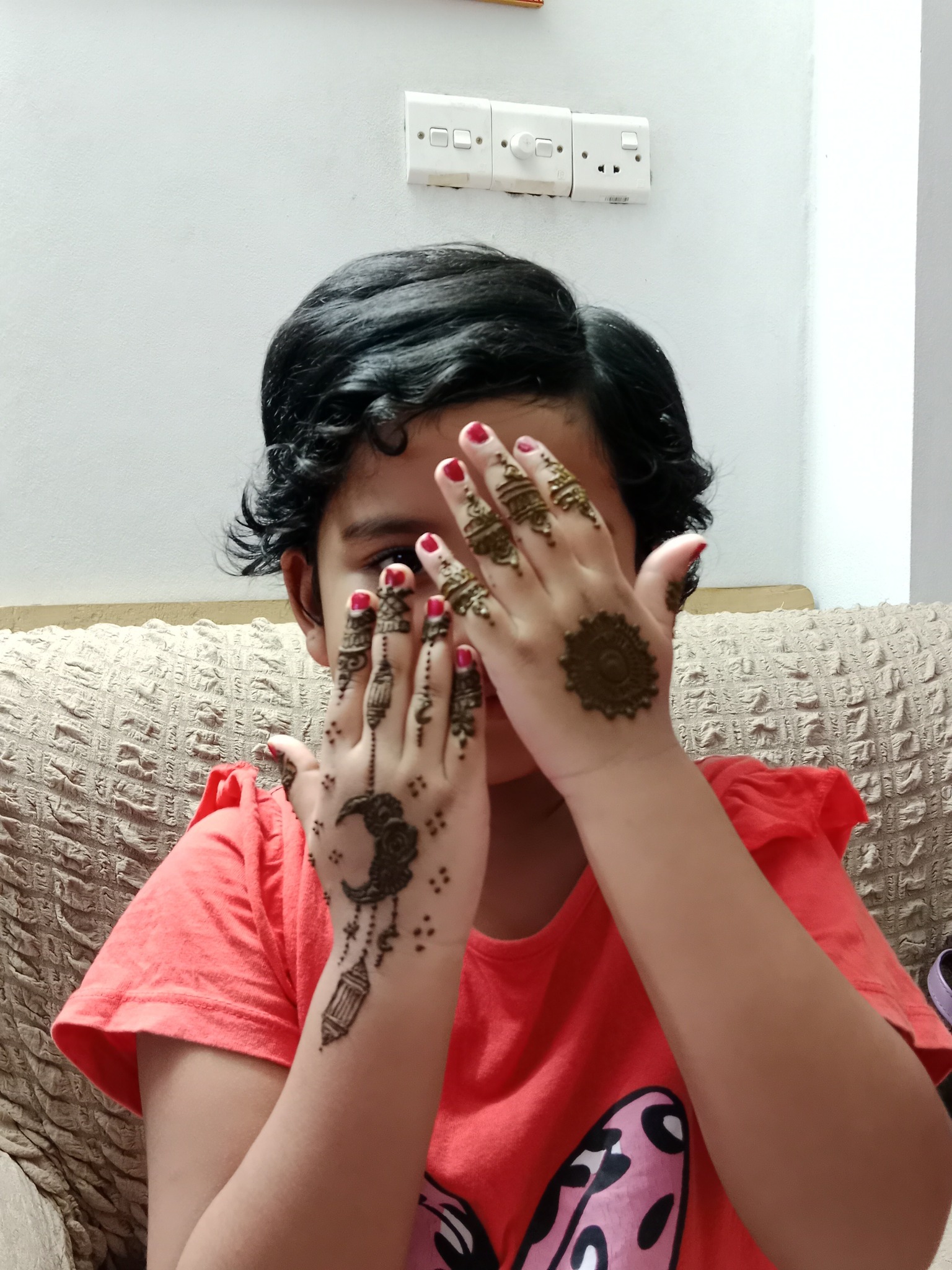 Baby Full Hand Mehndi Design simple and beautiful