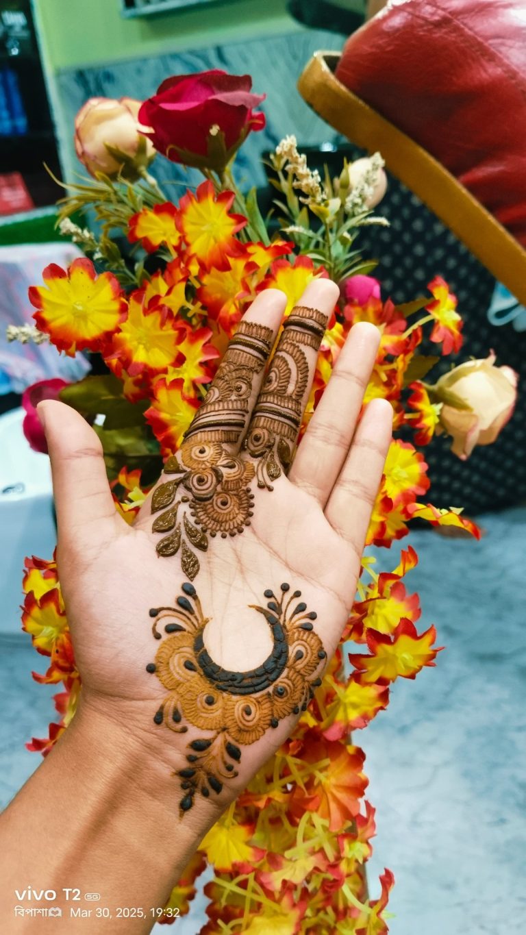 Baby Full Hand Mehndi Design simple and beautiful